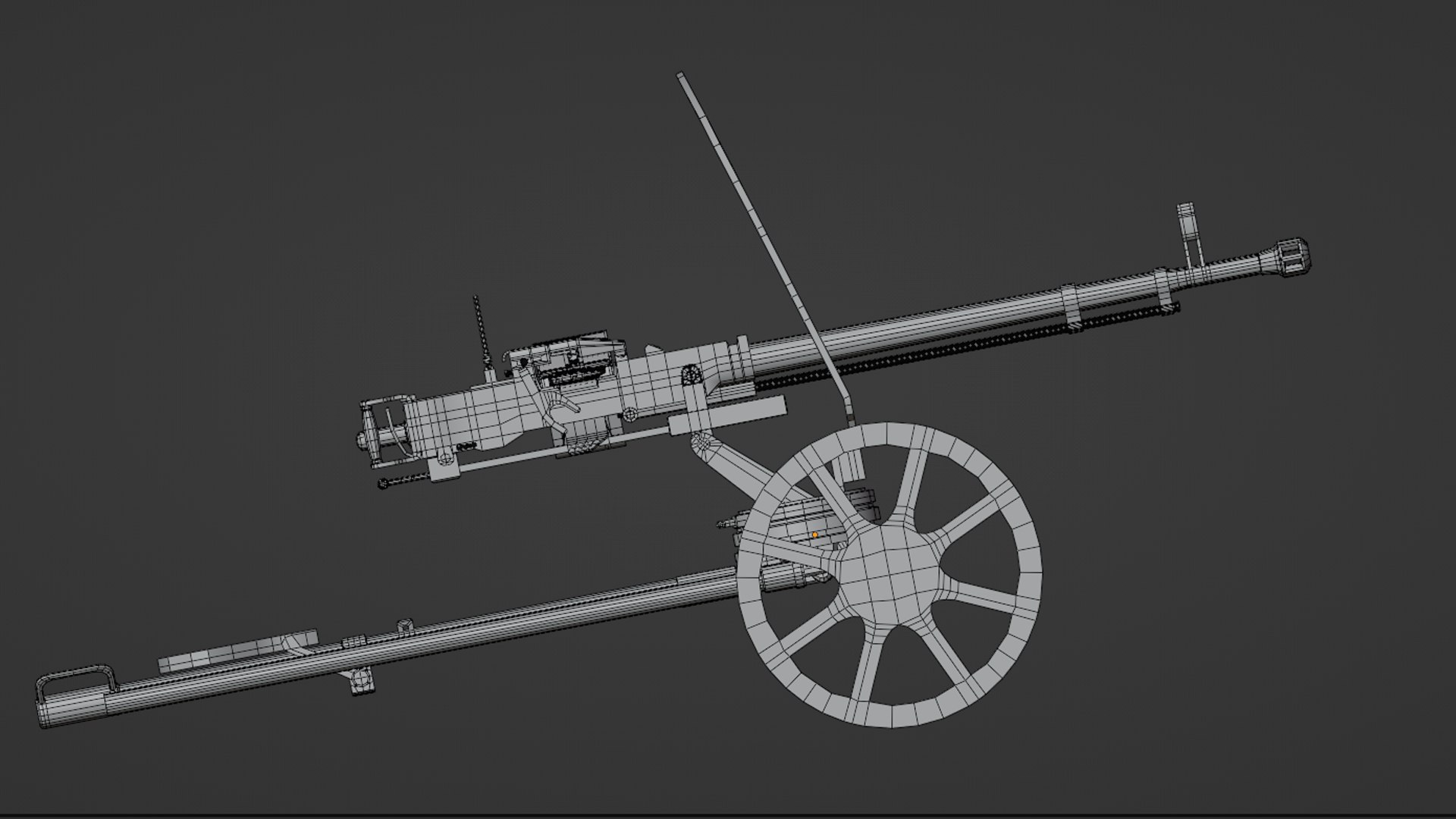 3D DShK Machine Gun Model - TurboSquid 1888277