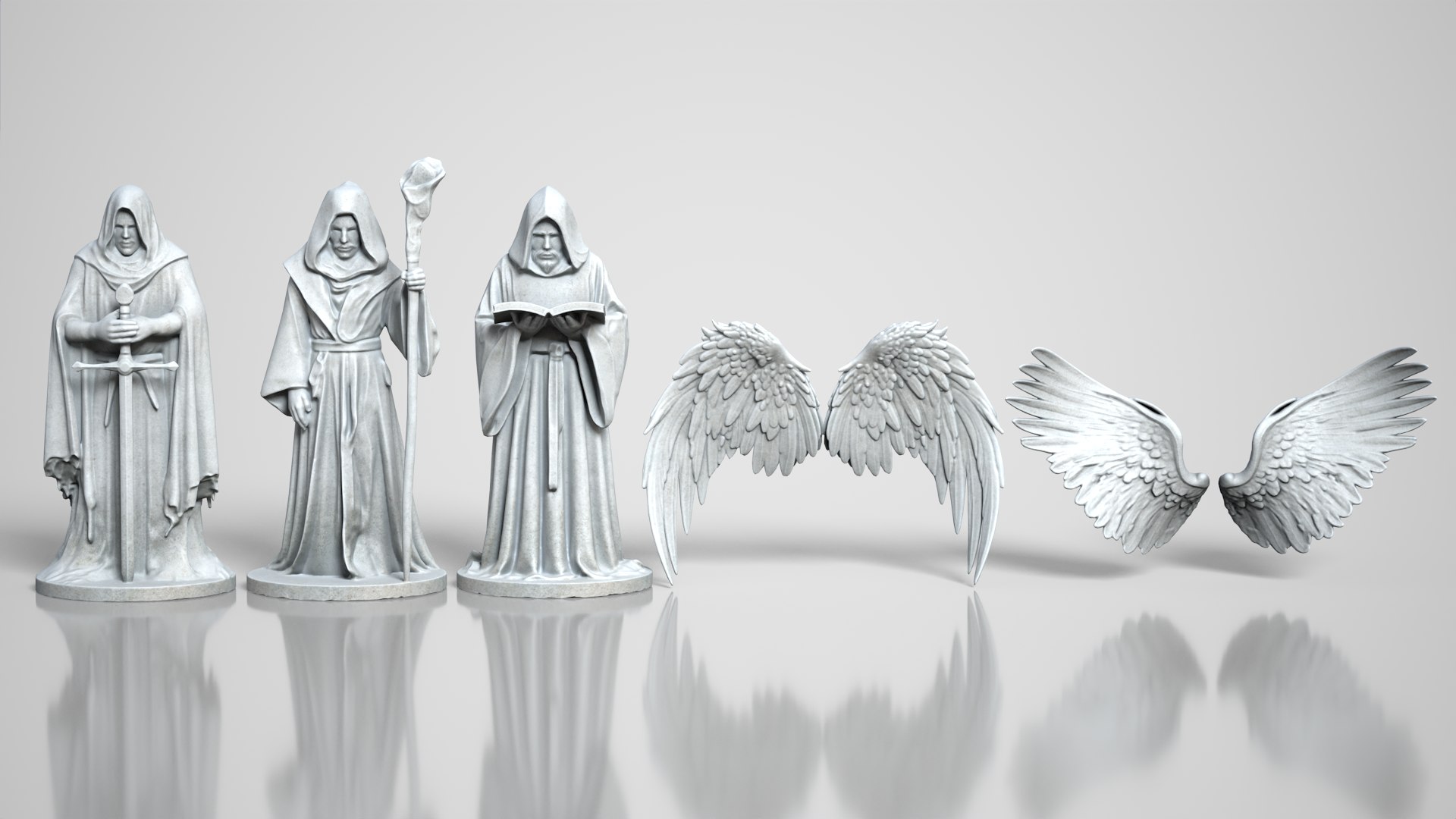 The Sacred Watcher Statues 3D - TurboSquid 2326934