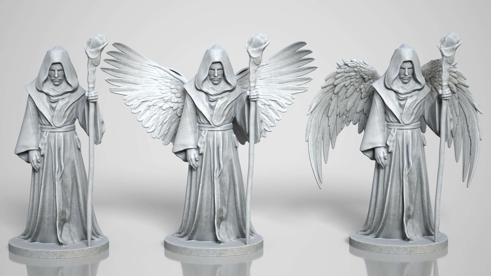 The Sacred Watcher Statues 3D - TurboSquid 2326934