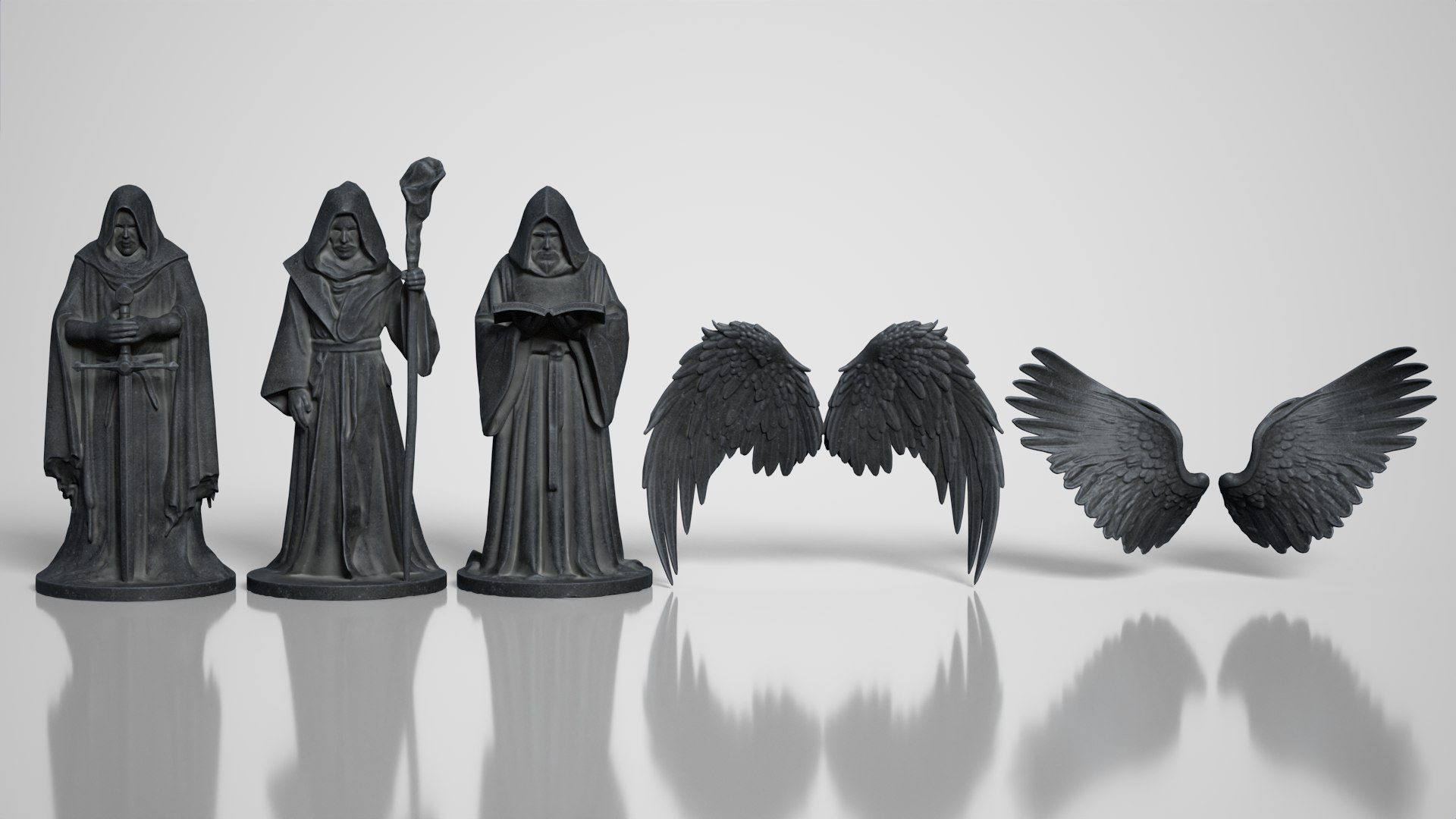 The Sacred Watcher Statues 3D - TurboSquid 2326934