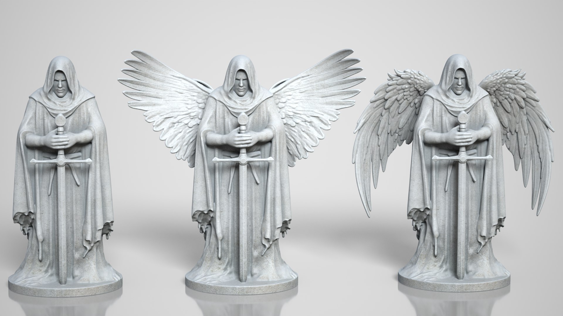 The Sacred Watcher Statues 3D - TurboSquid 2326934