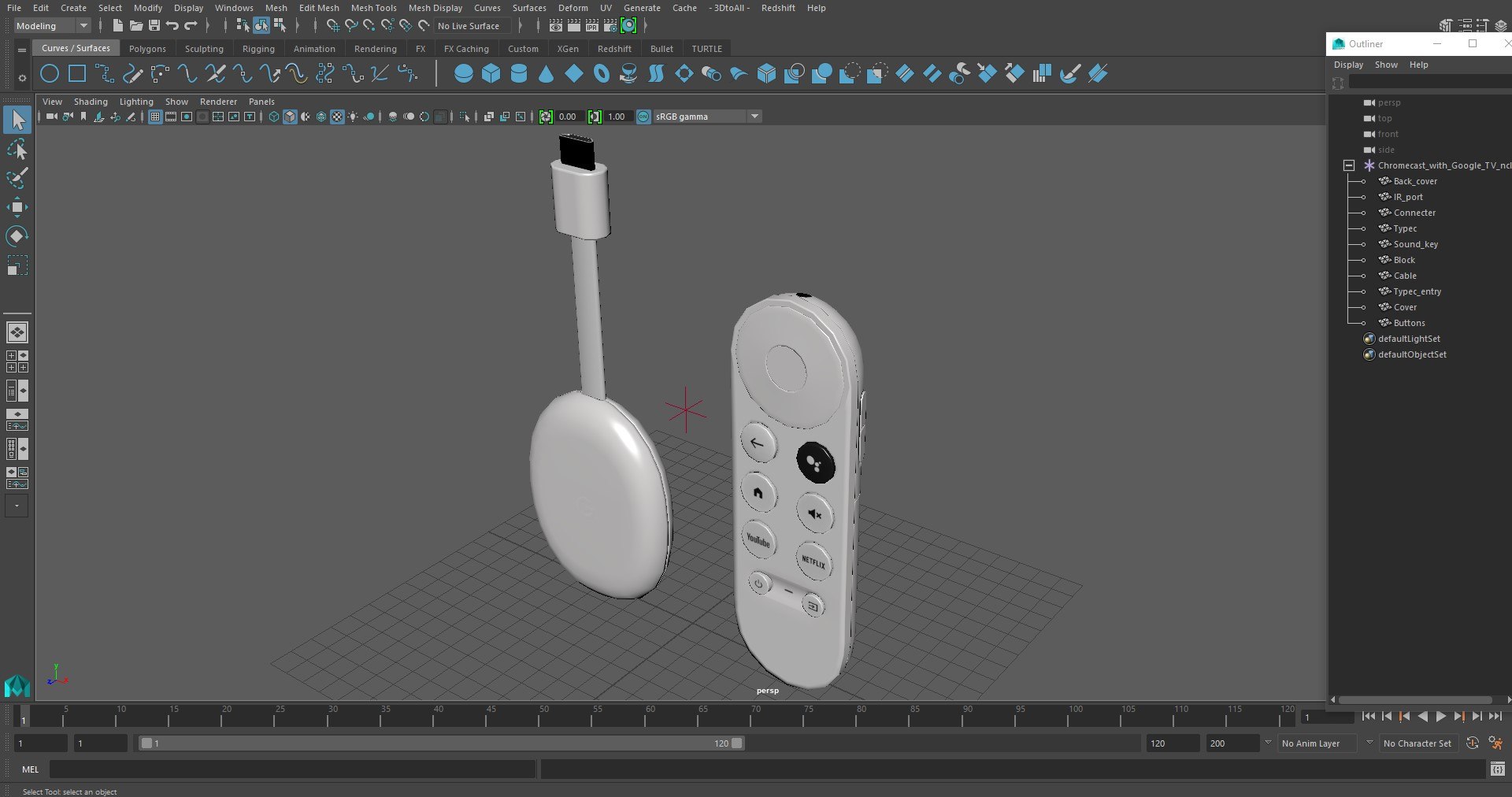 Chromecast With Google TV 3D - TurboSquid 2139745