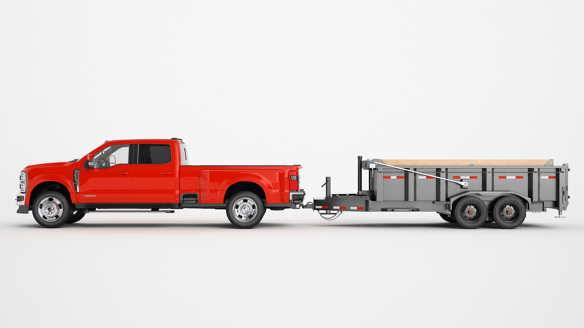 3D Model Ford Super Duty F450 2023 Dump Trailer 03 - TurboSquid 2326538
