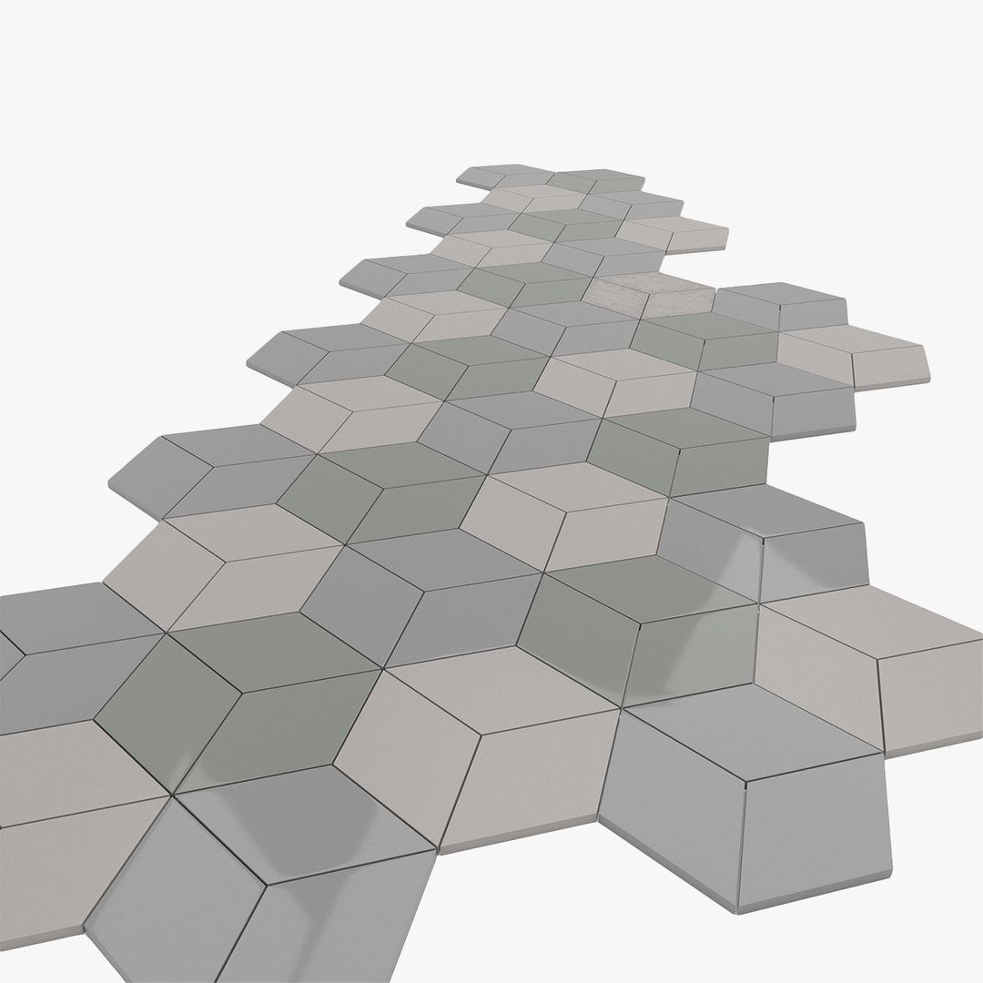 3D Hexagon Tiles Model - TurboSquid 2344336