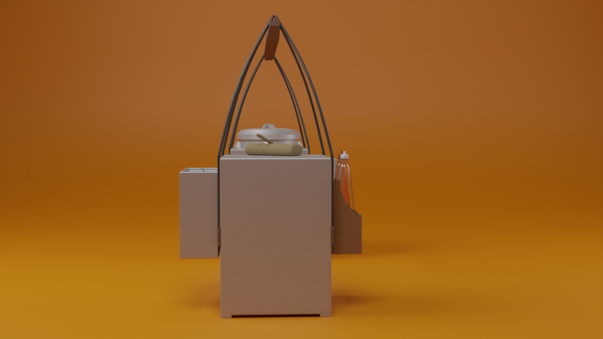 Gerobak Pikul Cuanki Model - TurboSquid 2238698