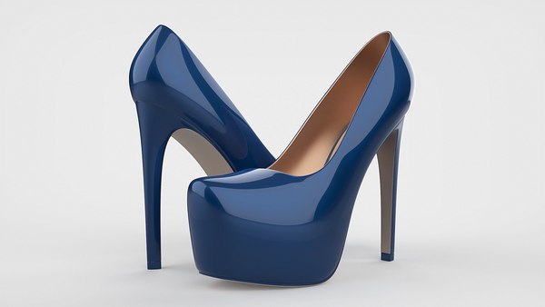 3D Stiletto Platform High Heels 3D model model - TurboSquid 1898862