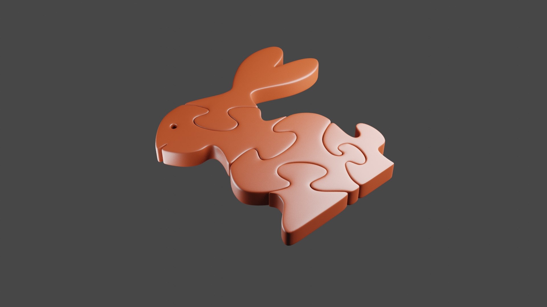 3D Puzzle Rabbit - TurboSquid 2060845