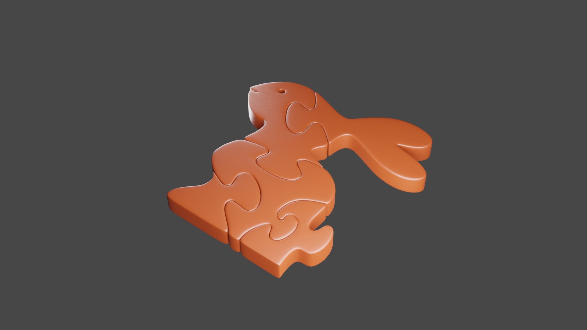 3D Puzzle Rabbit - TurboSquid 2060845
