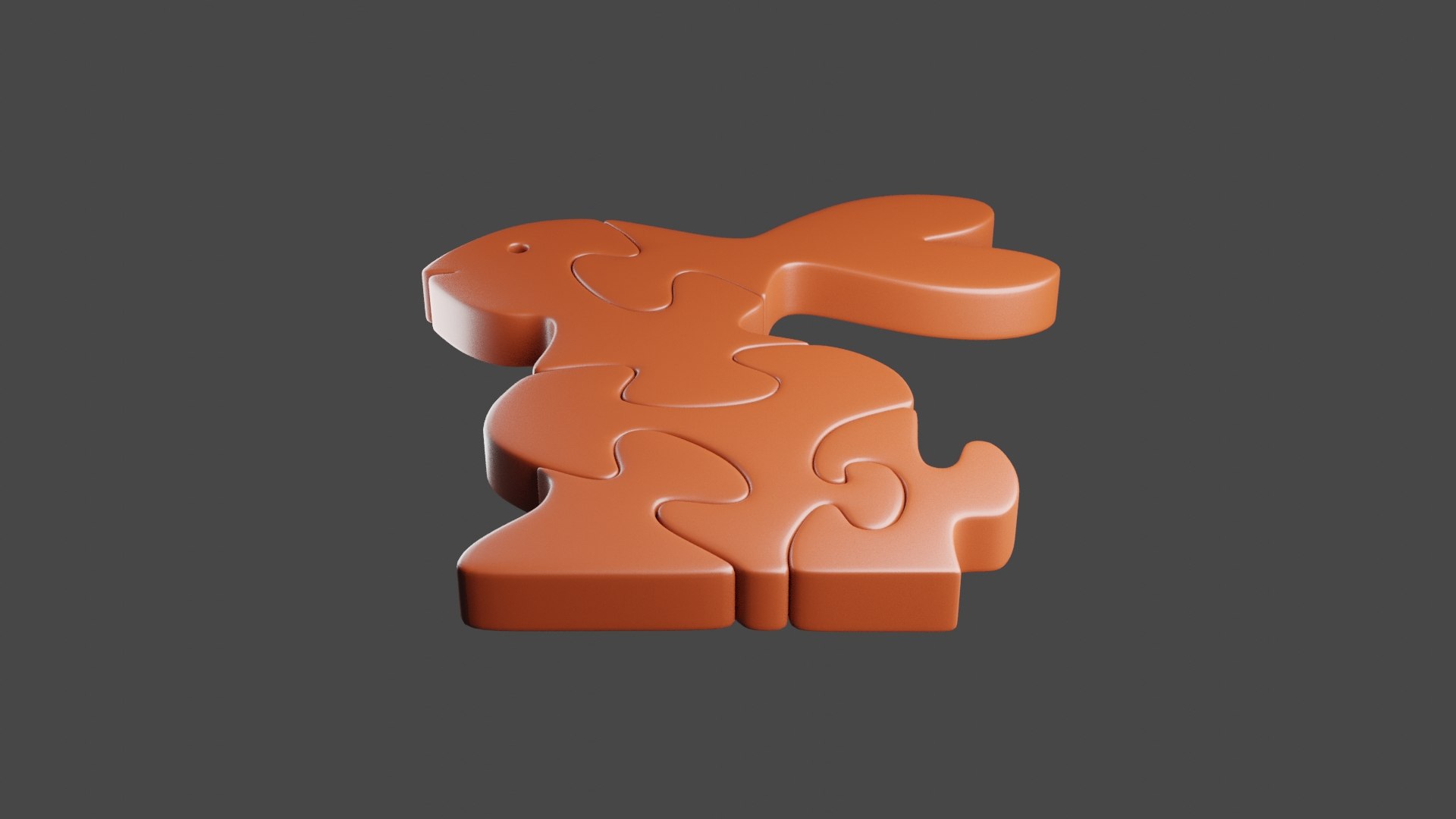 3D Puzzle Rabbit - TurboSquid 2060845
