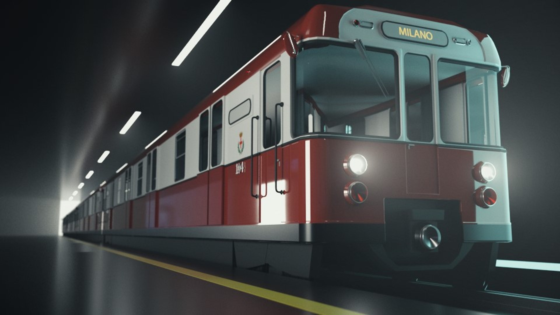 Milan Metro Train 3D Model - TurboSquid 1530509