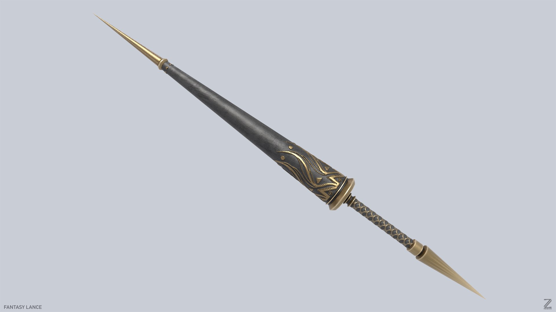 Fantasy Lance 3D - TurboSquid 2237662