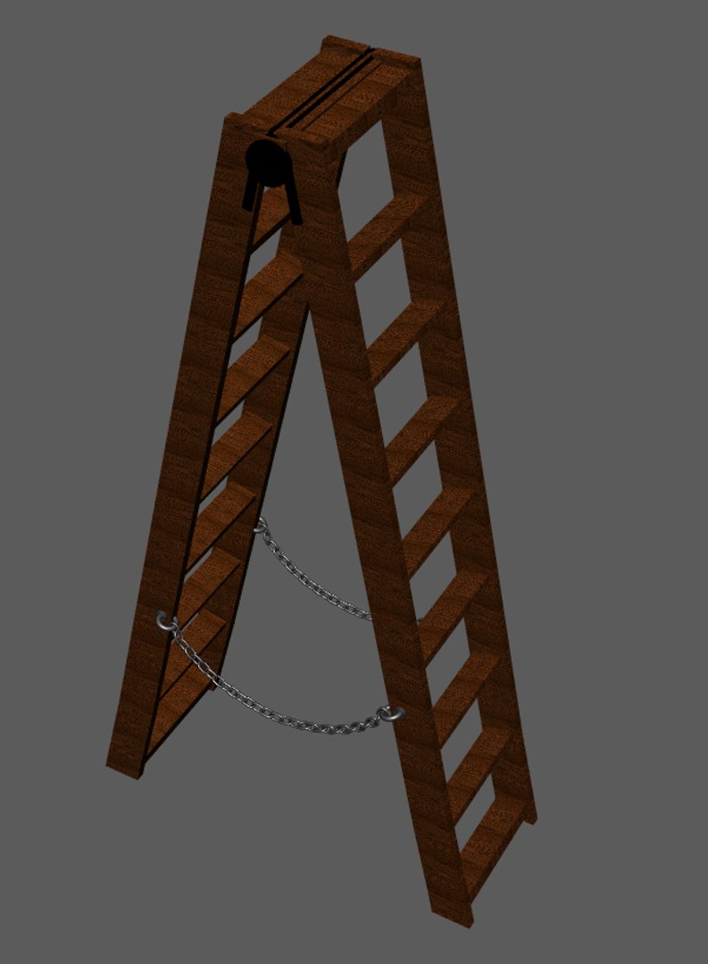 3D Step Ladder Wood | 1143148 | TurboSquid