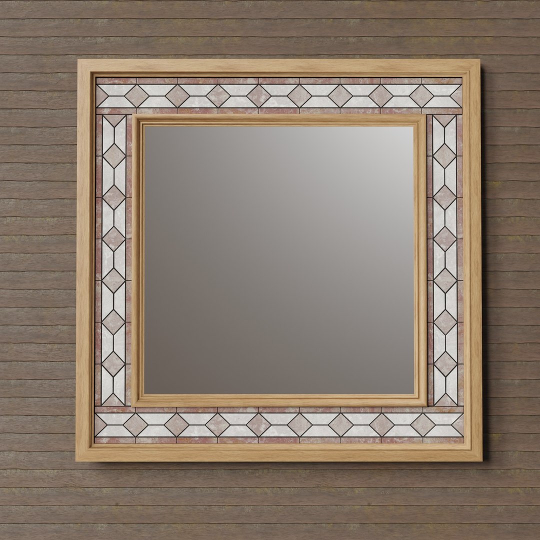 Mosaic Mirror 3d Model - Turbosquid 2019396