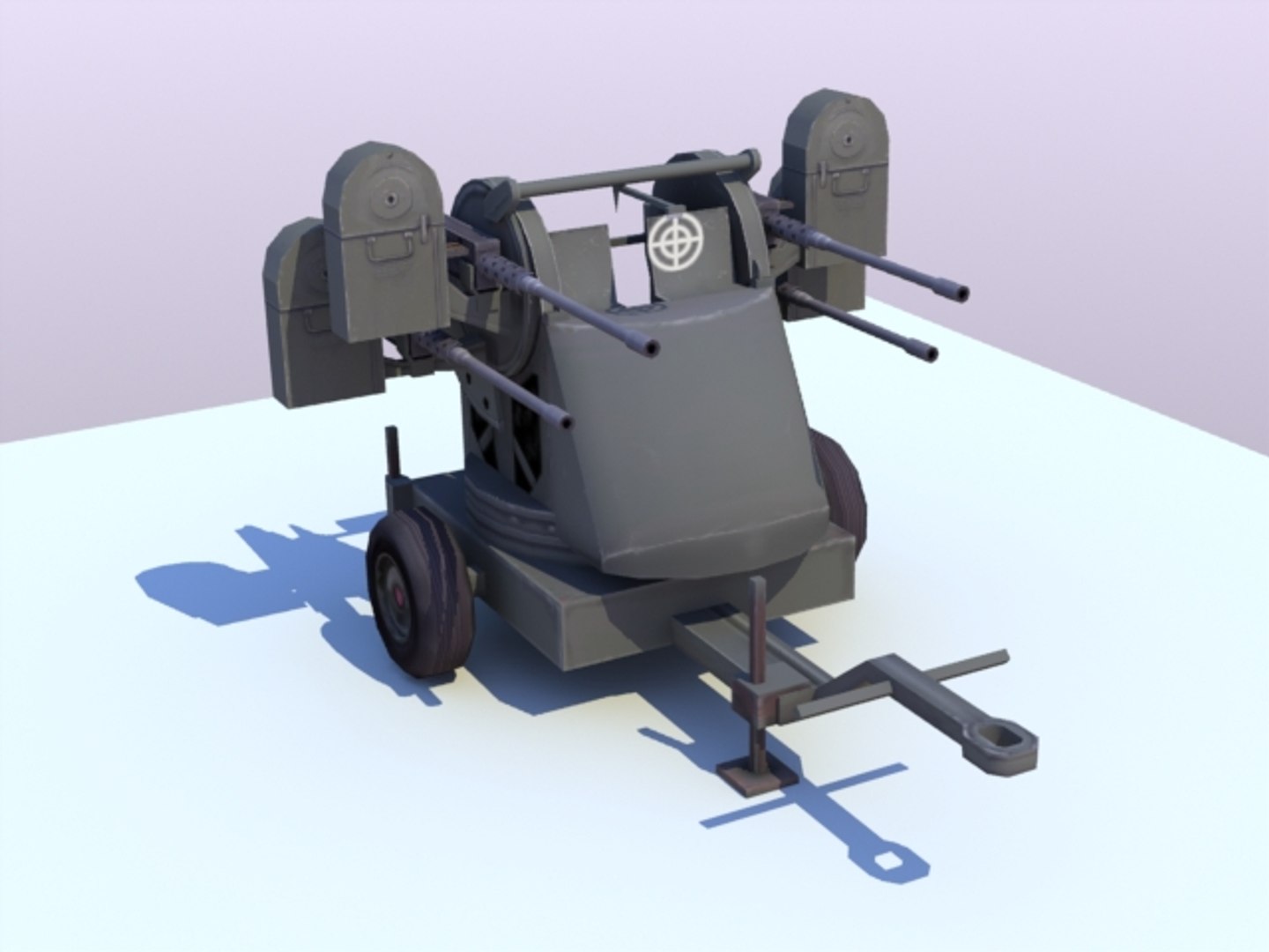 Browning M55 Quad Mount 3d Max