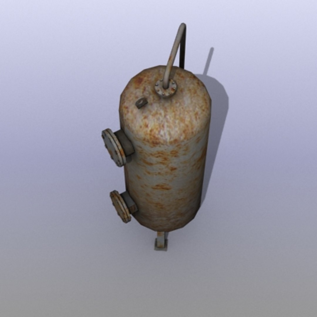 Low-poly Water Tank 3d Model