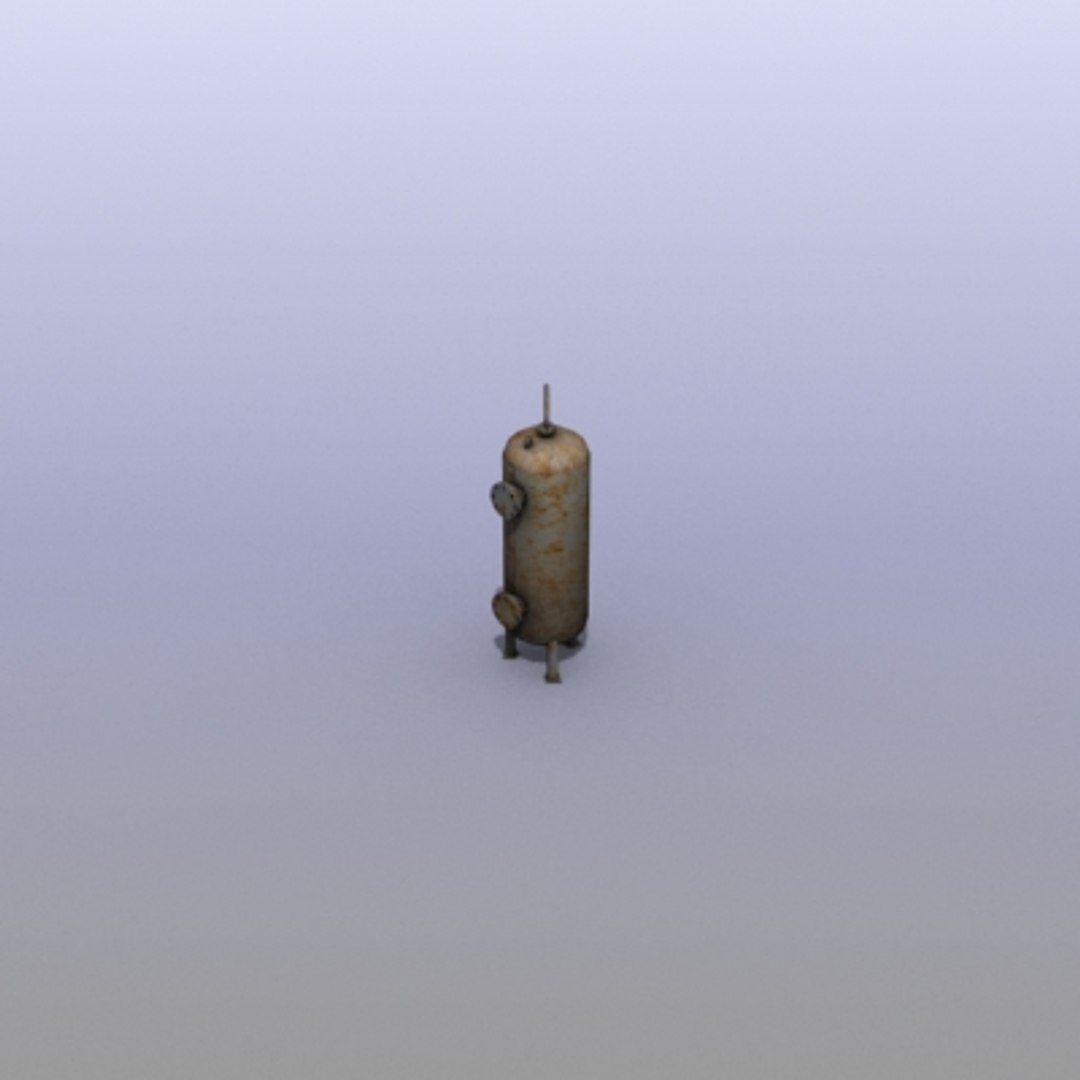 Low-poly Water Tank 3d Model