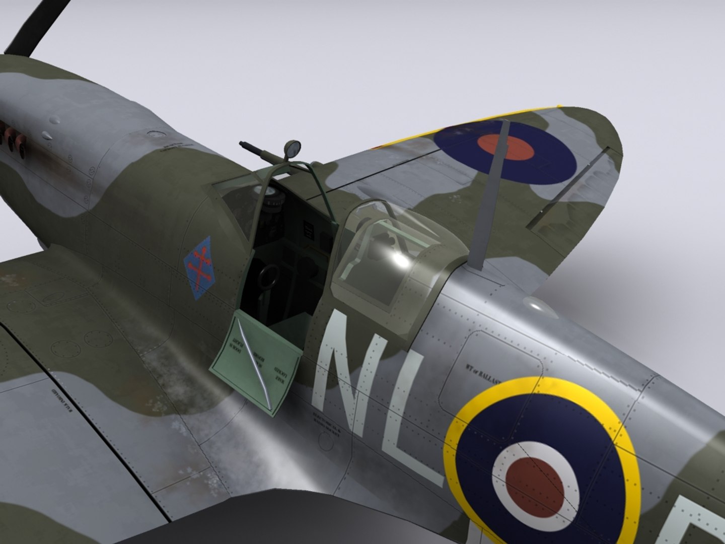 3d Model Supermarine Spitfire Fighter Mk