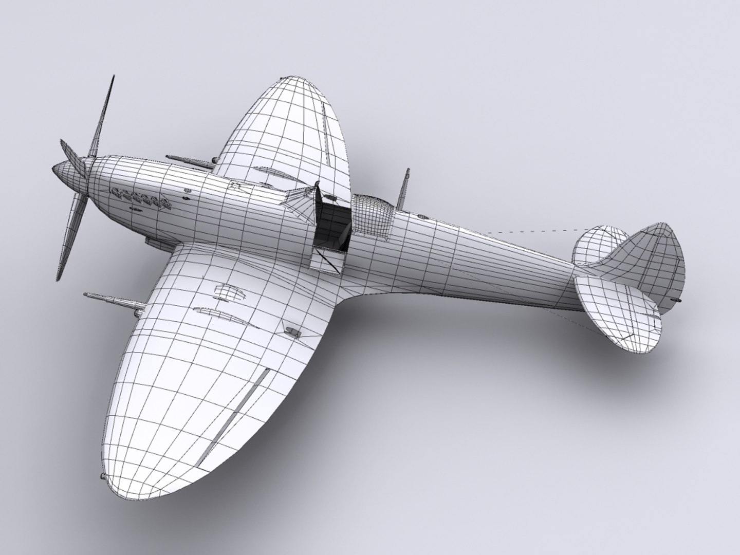 3d Model Supermarine Spitfire Fighter Mk