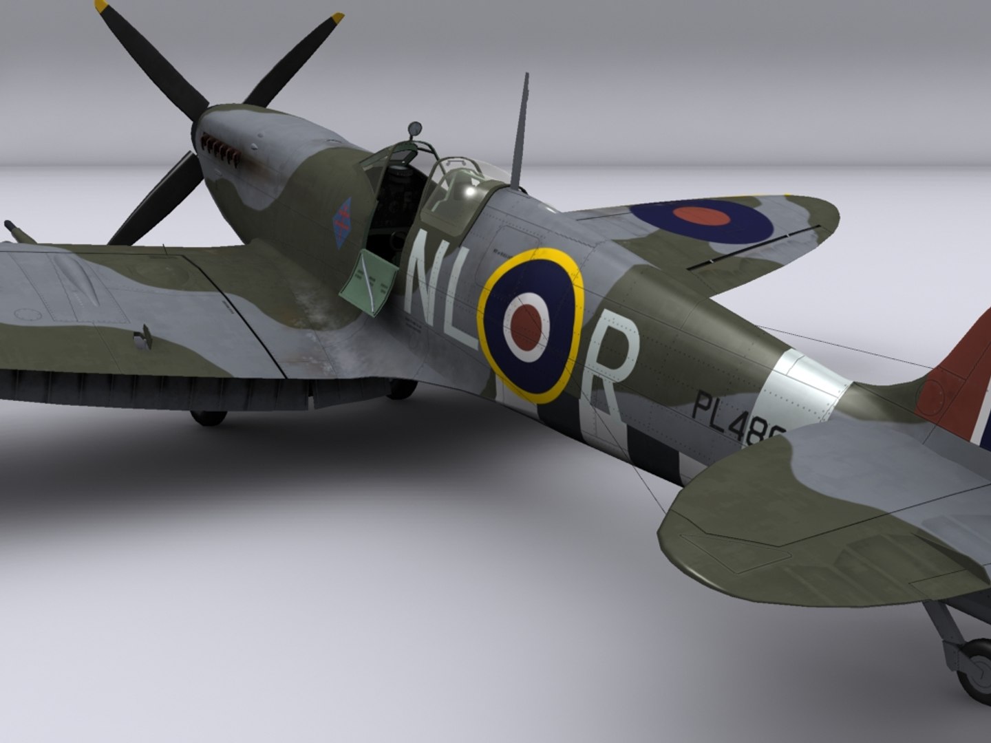 3d Model Supermarine Spitfire Fighter Mk