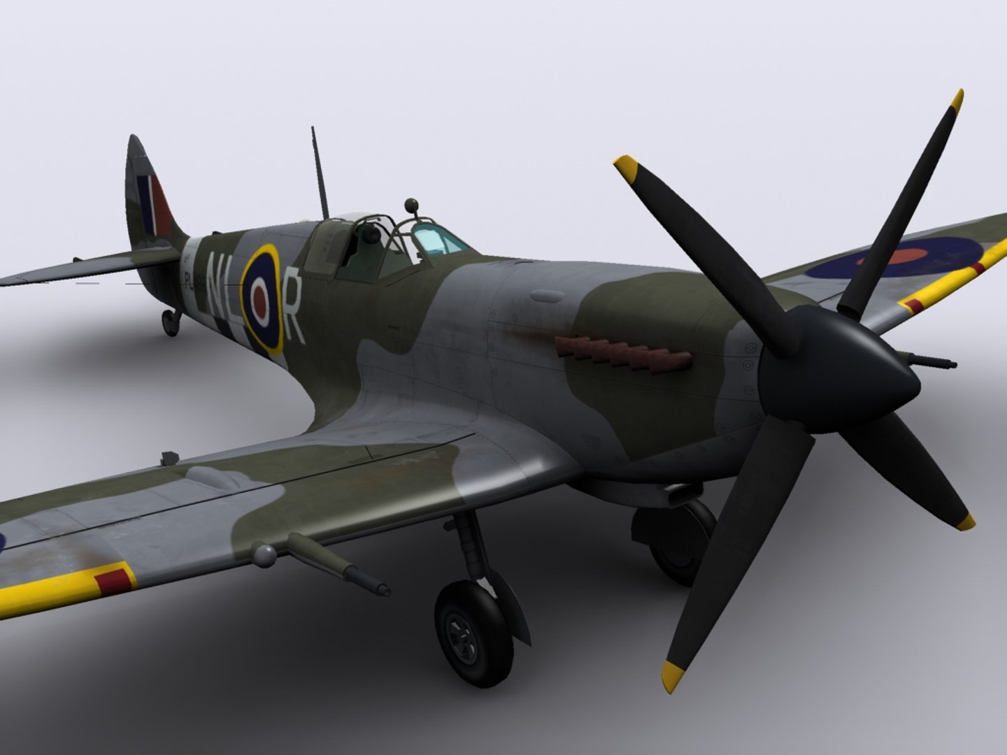 3d Model Supermarine Spitfire Fighter Mk