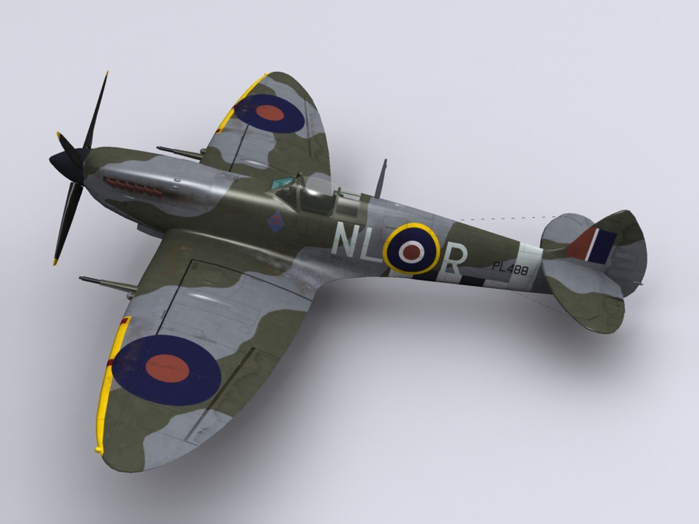 3d Model Supermarine Spitfire Fighter Mk