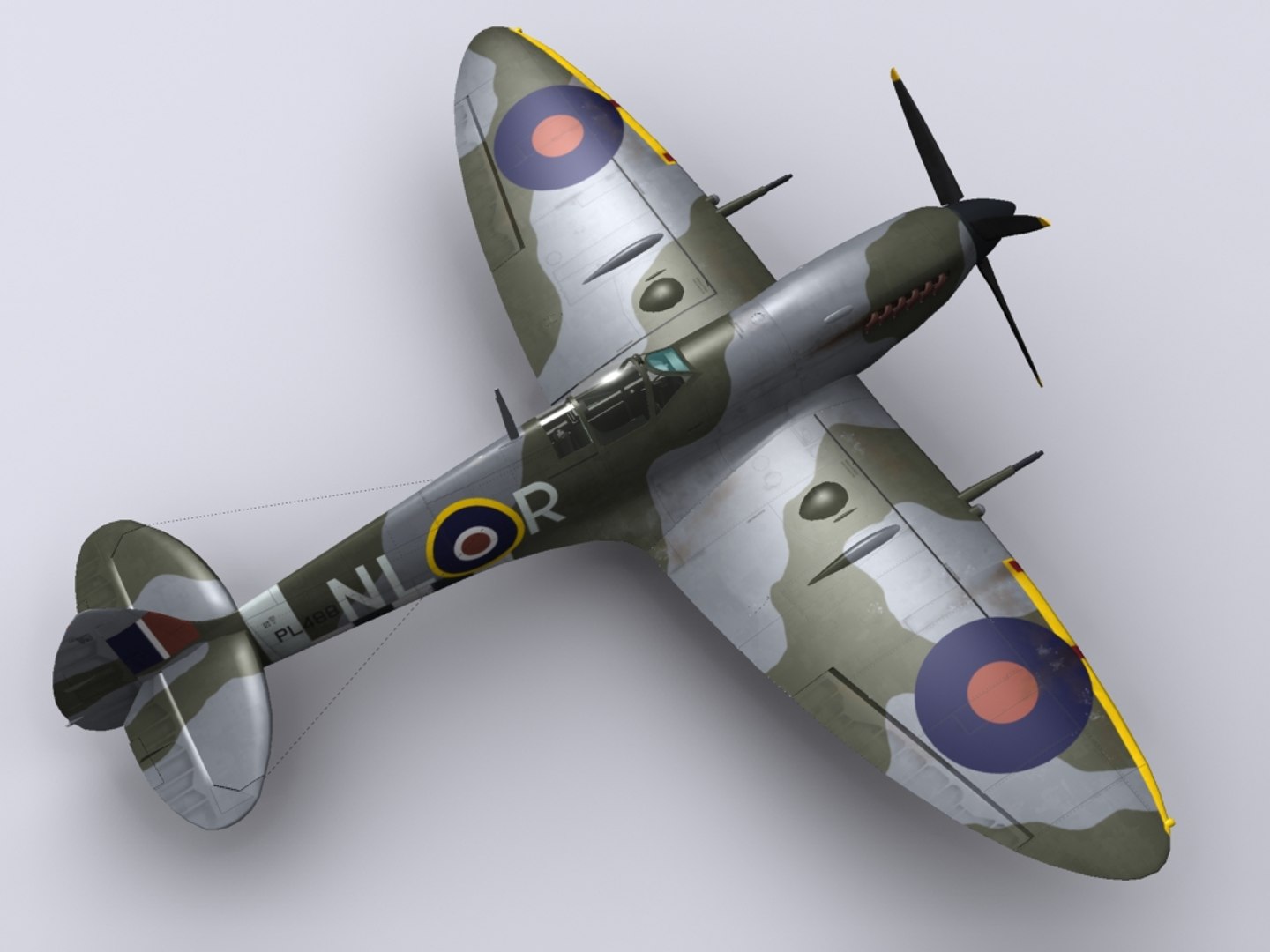 3d Model Supermarine Spitfire Fighter Mk