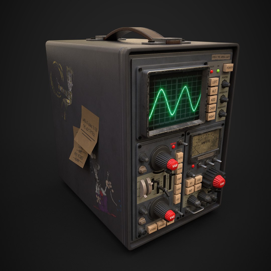 3D Oscilloscope - Game Ready - Low Poly PBR 3D Model - TurboSquid 2260359