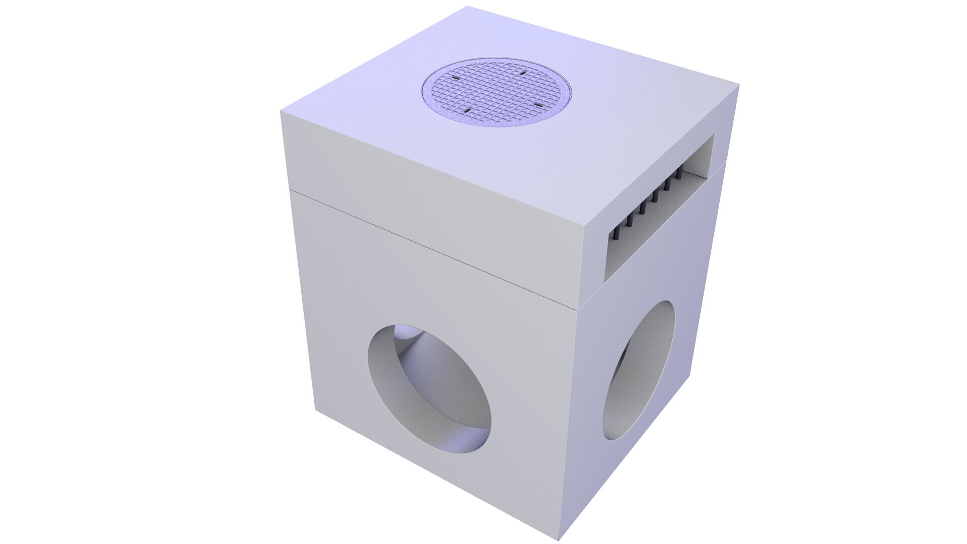 3D Precast Curb Inlet Manhole 22 model - TurboSquid 2097018