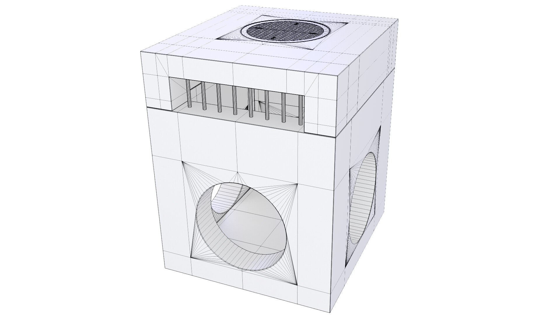 3D Precast Curb Inlet Manhole 22 model - TurboSquid 2097018