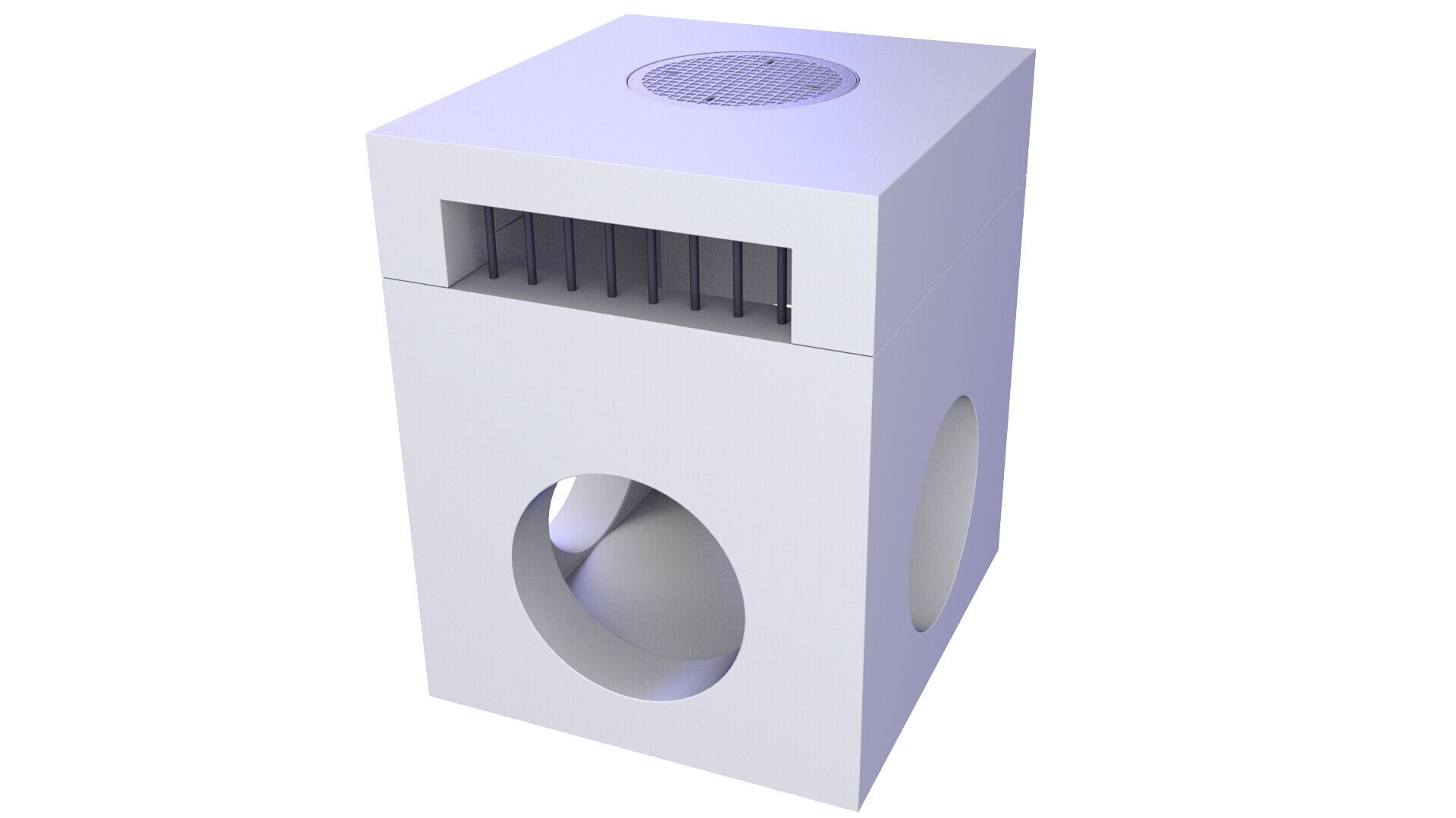 3D Precast Curb Inlet Manhole 22 model - TurboSquid 2097018