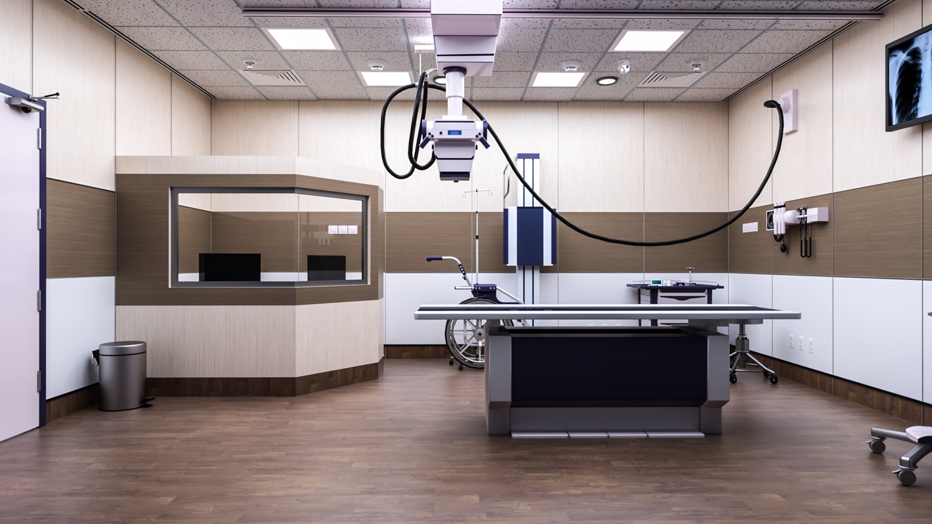 Doctors Office-Radiology-Xray Room 3D Model - TurboSquid 1746045