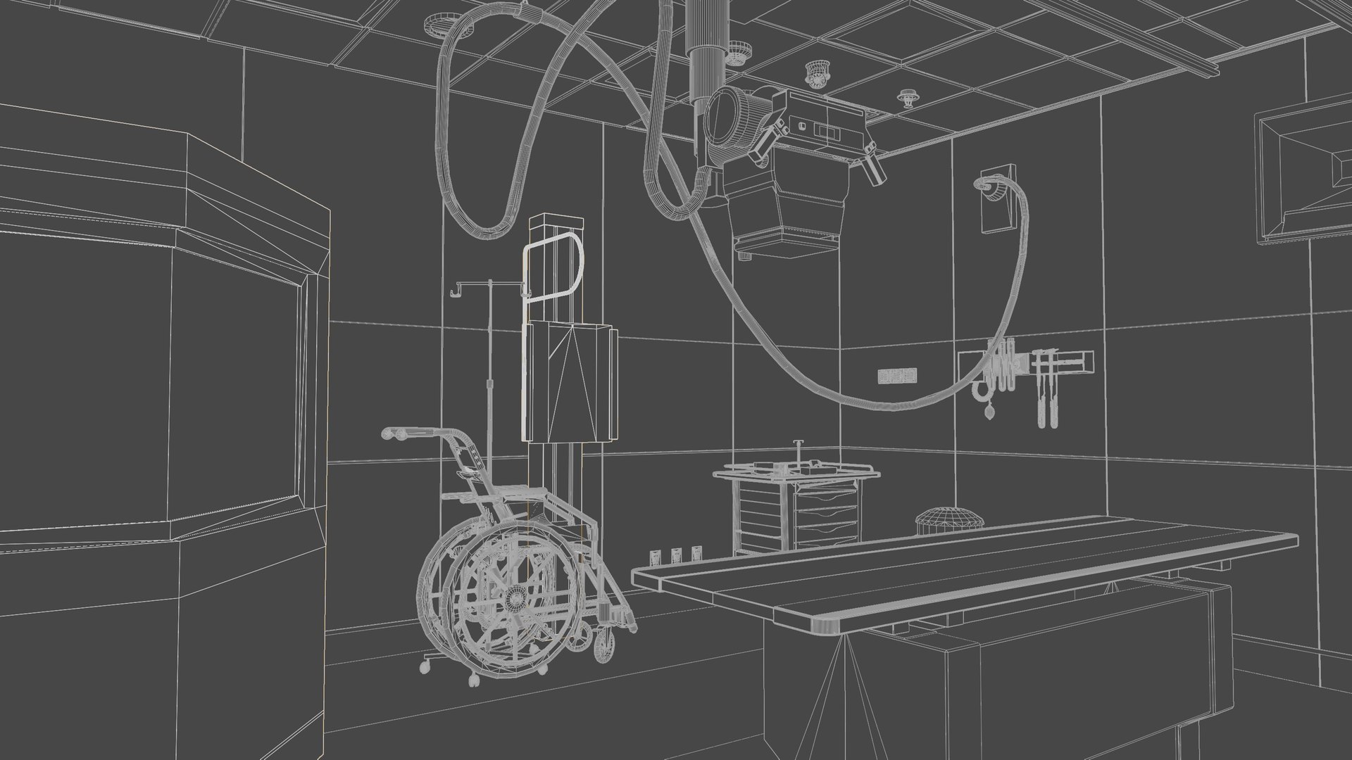 Doctors Office-Radiology-Xray Room 3D Model - TurboSquid 1746045