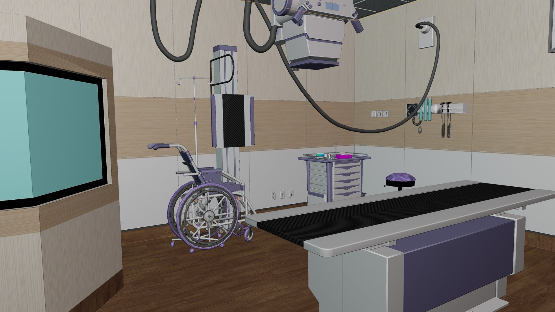 Doctors Office-Radiology-Xray Room 3D Model - TurboSquid 1746045