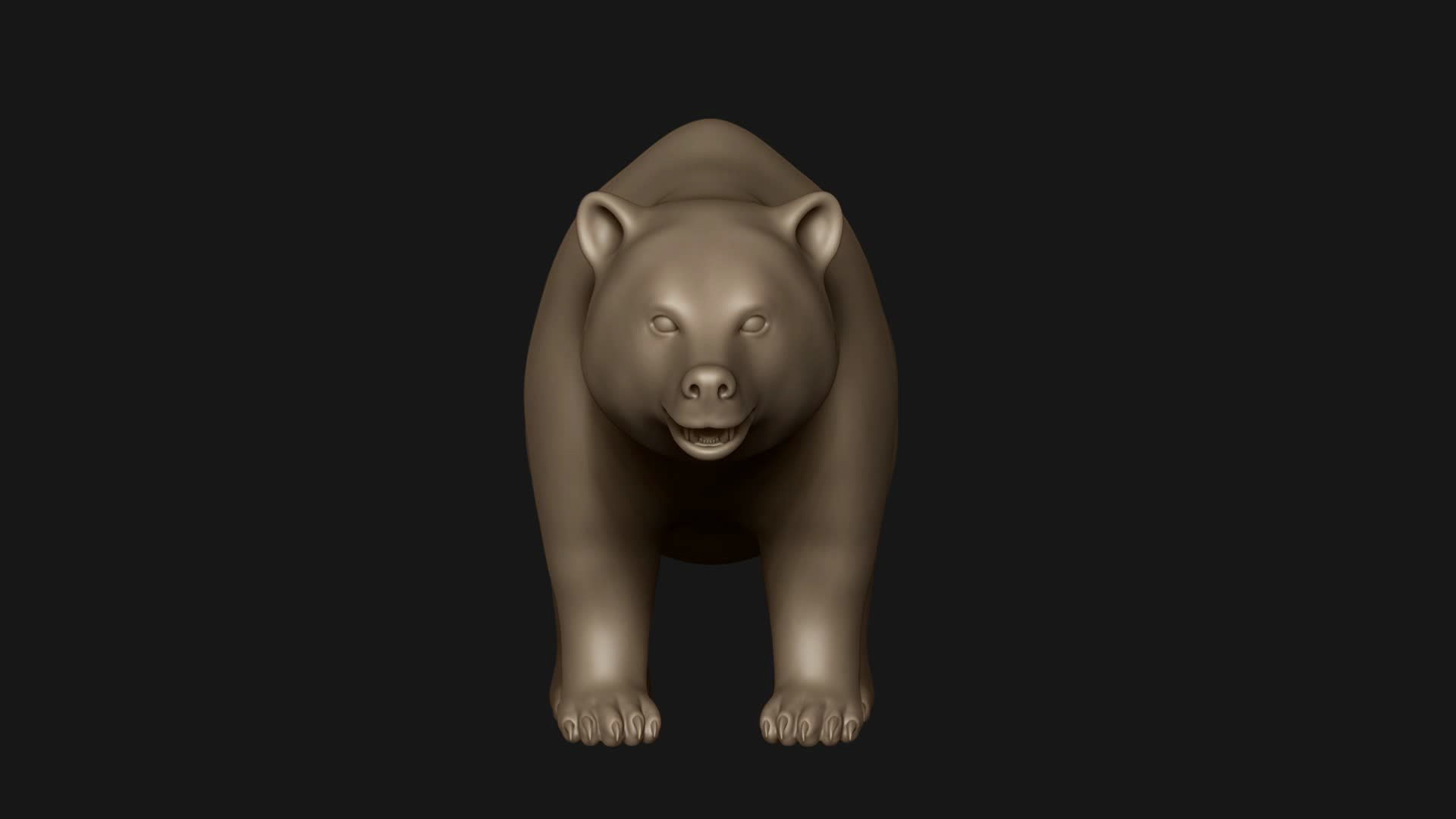 3D Brown Bear Base Mesh Model - TurboSquid 1823049