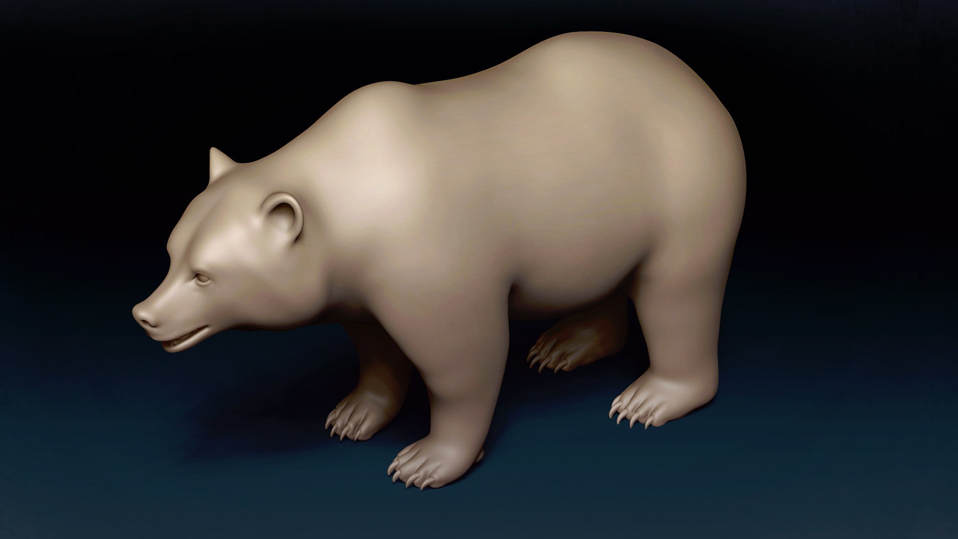 3D Brown Bear Base Mesh Model - TurboSquid 1823049