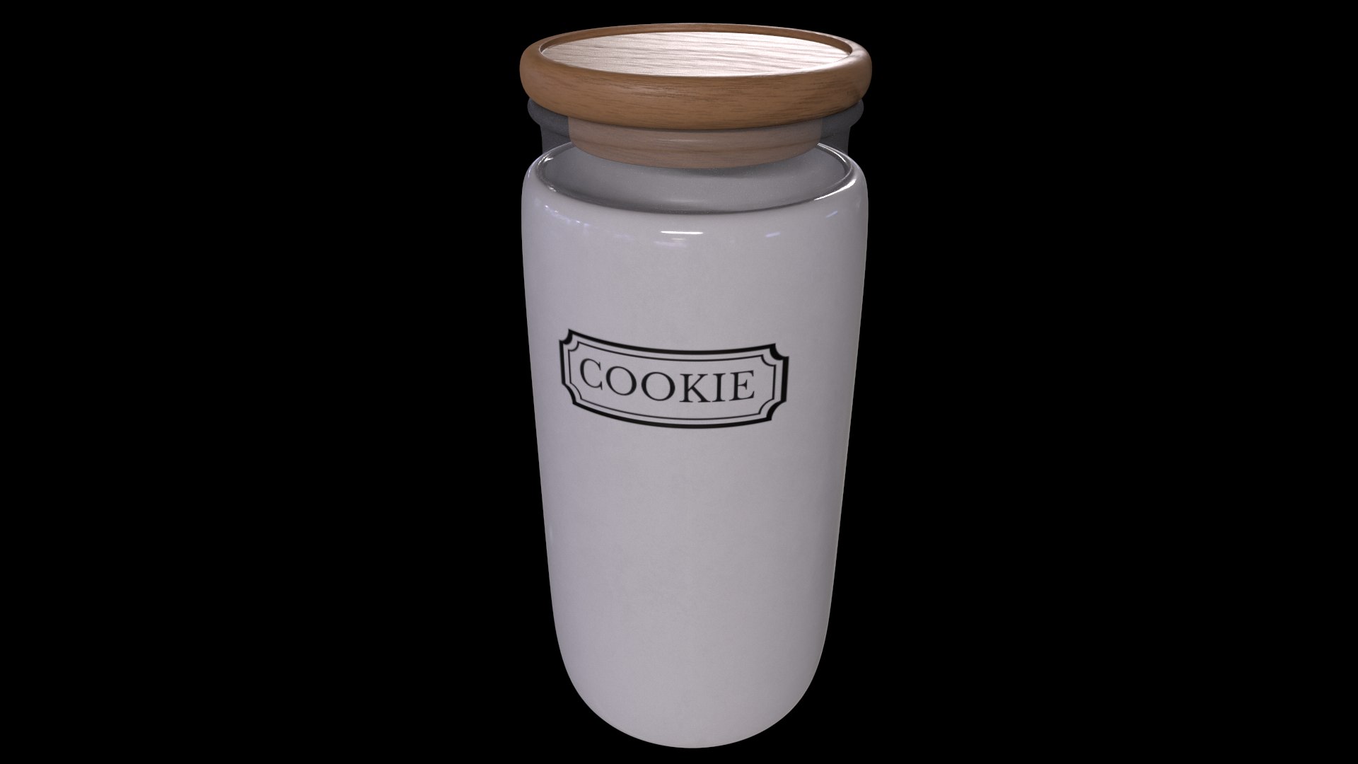 3D Food Storage Containers-Ceramic Food Storage Jar-PBR 3D Model Model ...
