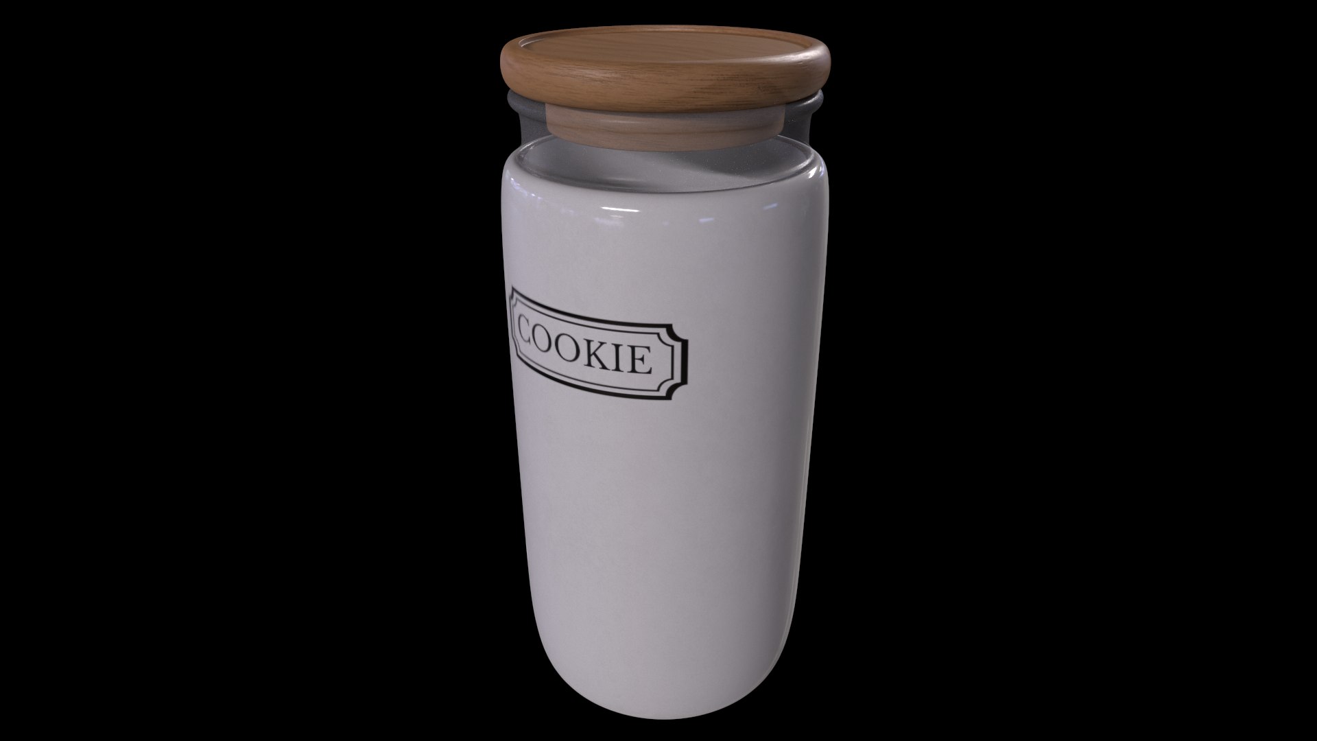 3D Food Storage Containers-Ceramic Food Storage Jar-PBR 3D Model Model ...