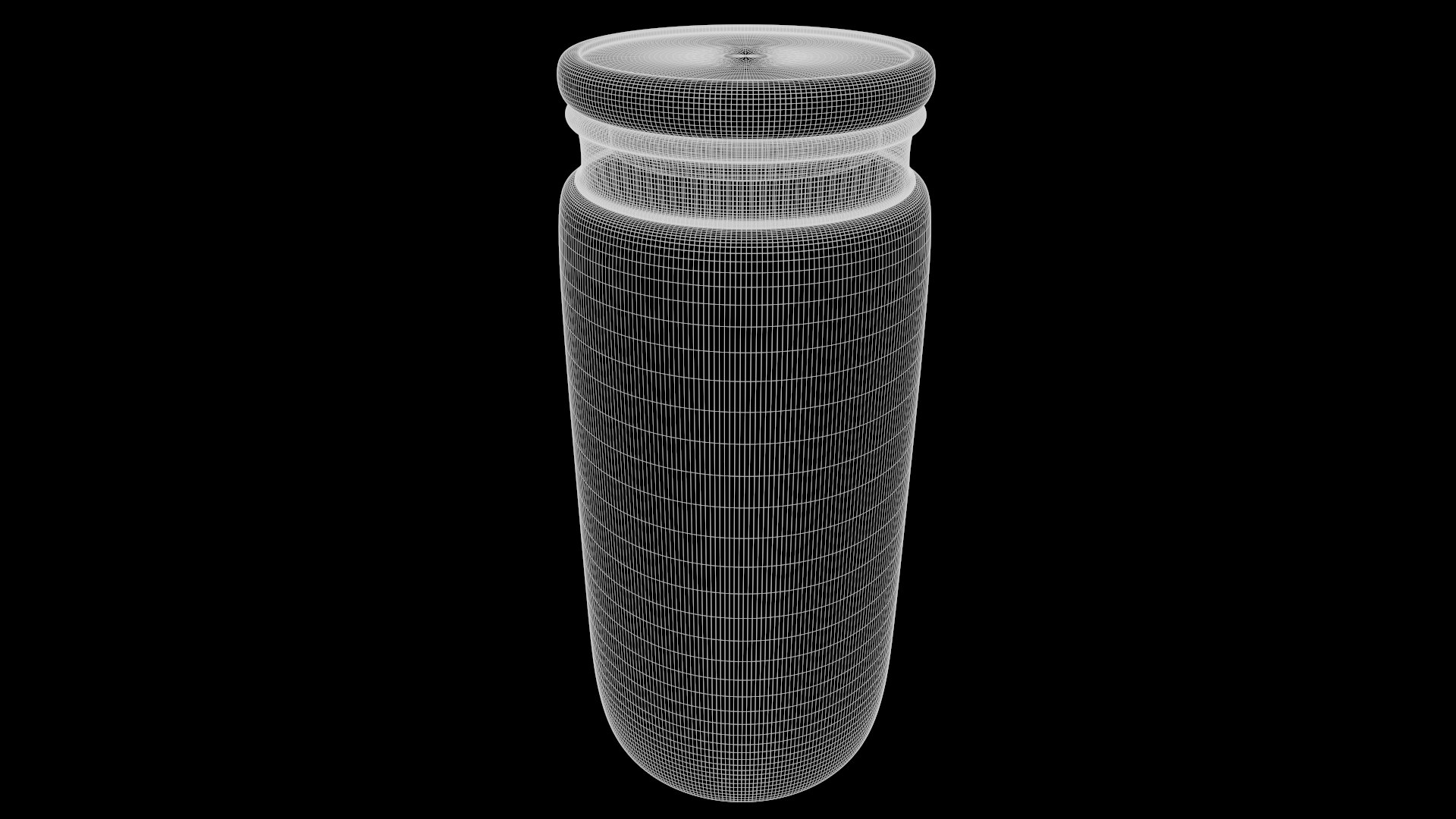 3D Food Storage Containers-Ceramic Food Storage Jar-PBR 3D Model Model ...