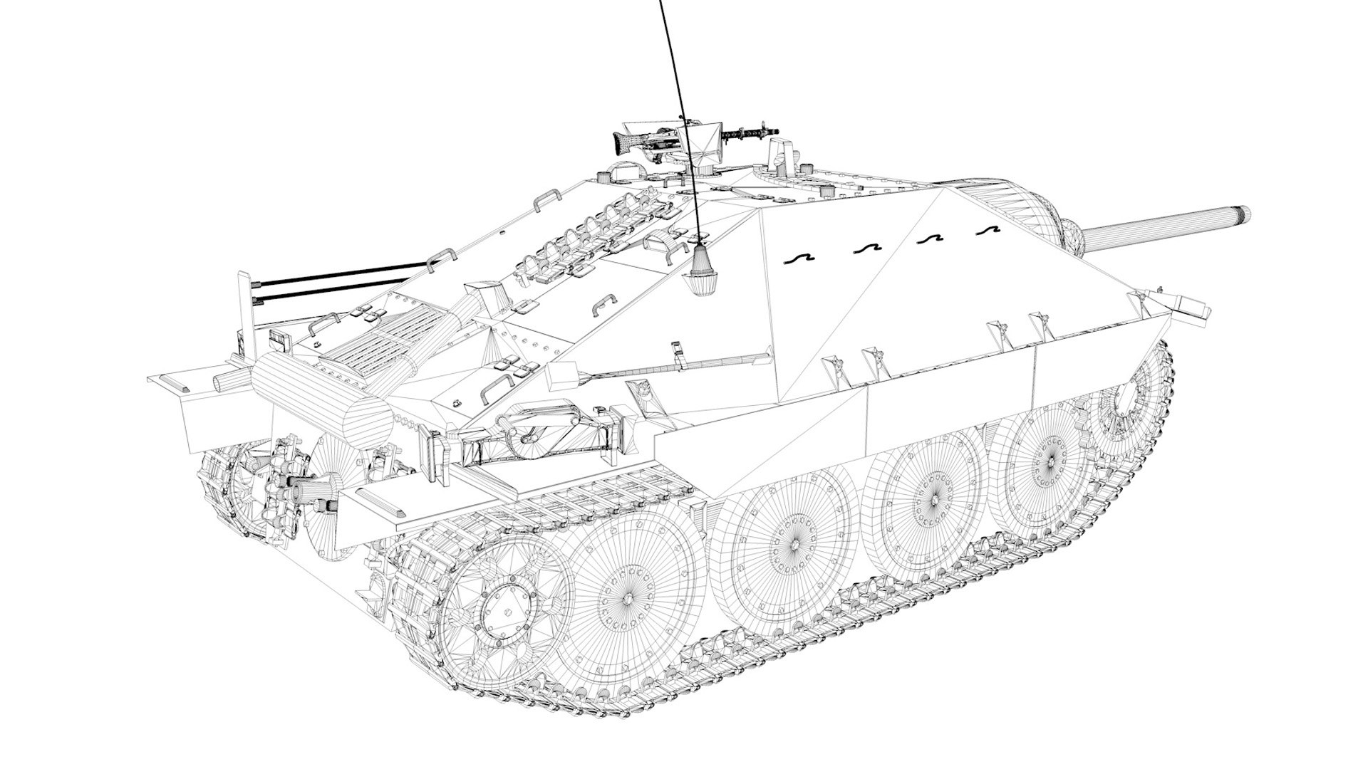 Jagdpanzer 38t Hetzer - 3 Gebirgsdivision 3D Model - TurboSquid 2079353