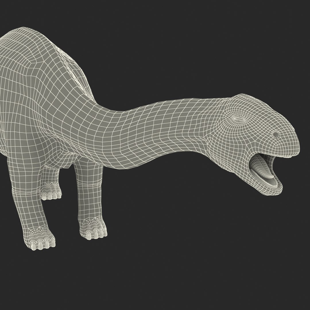 brontosaurus prehistoric dinosaur 3d model