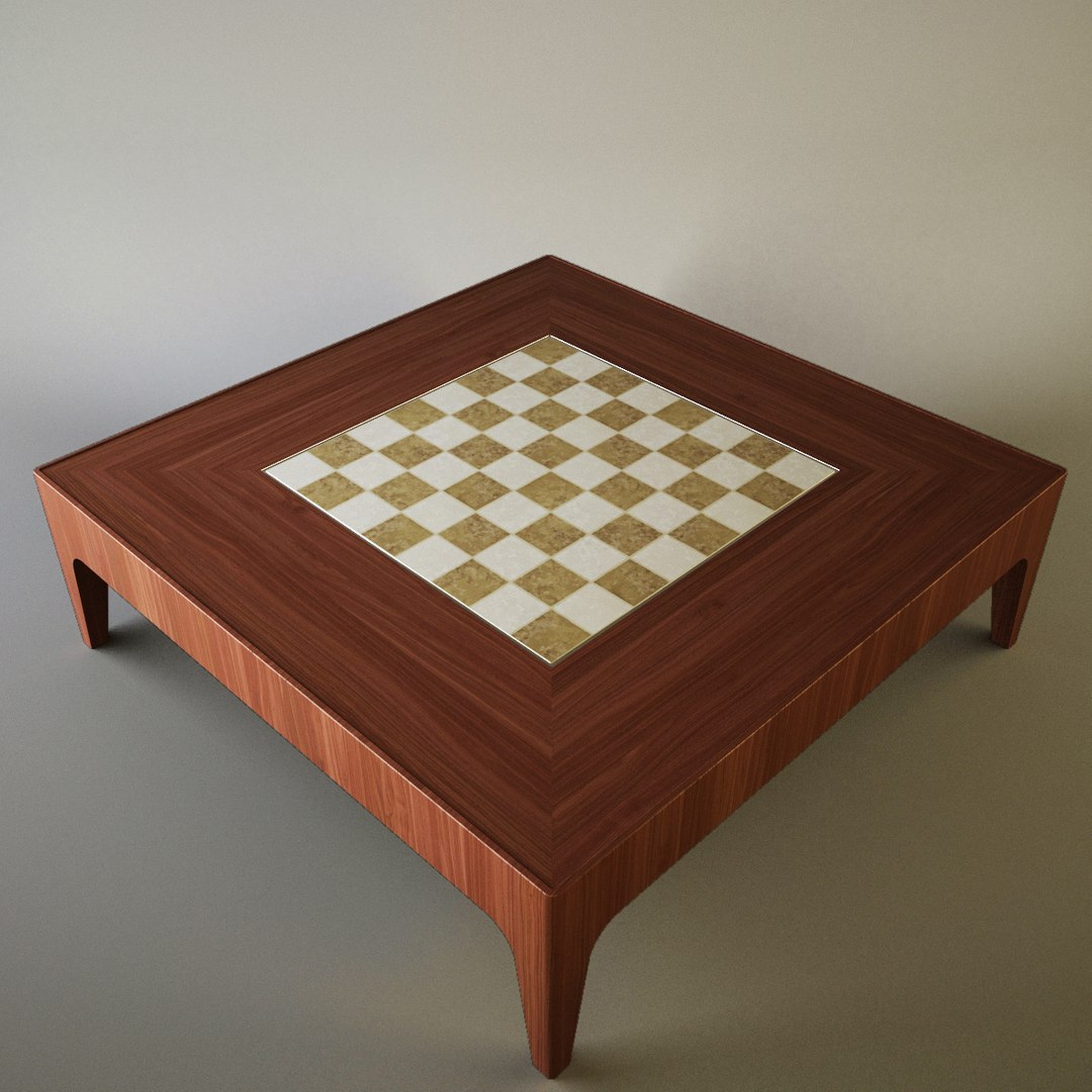 maya modern chess coffee table