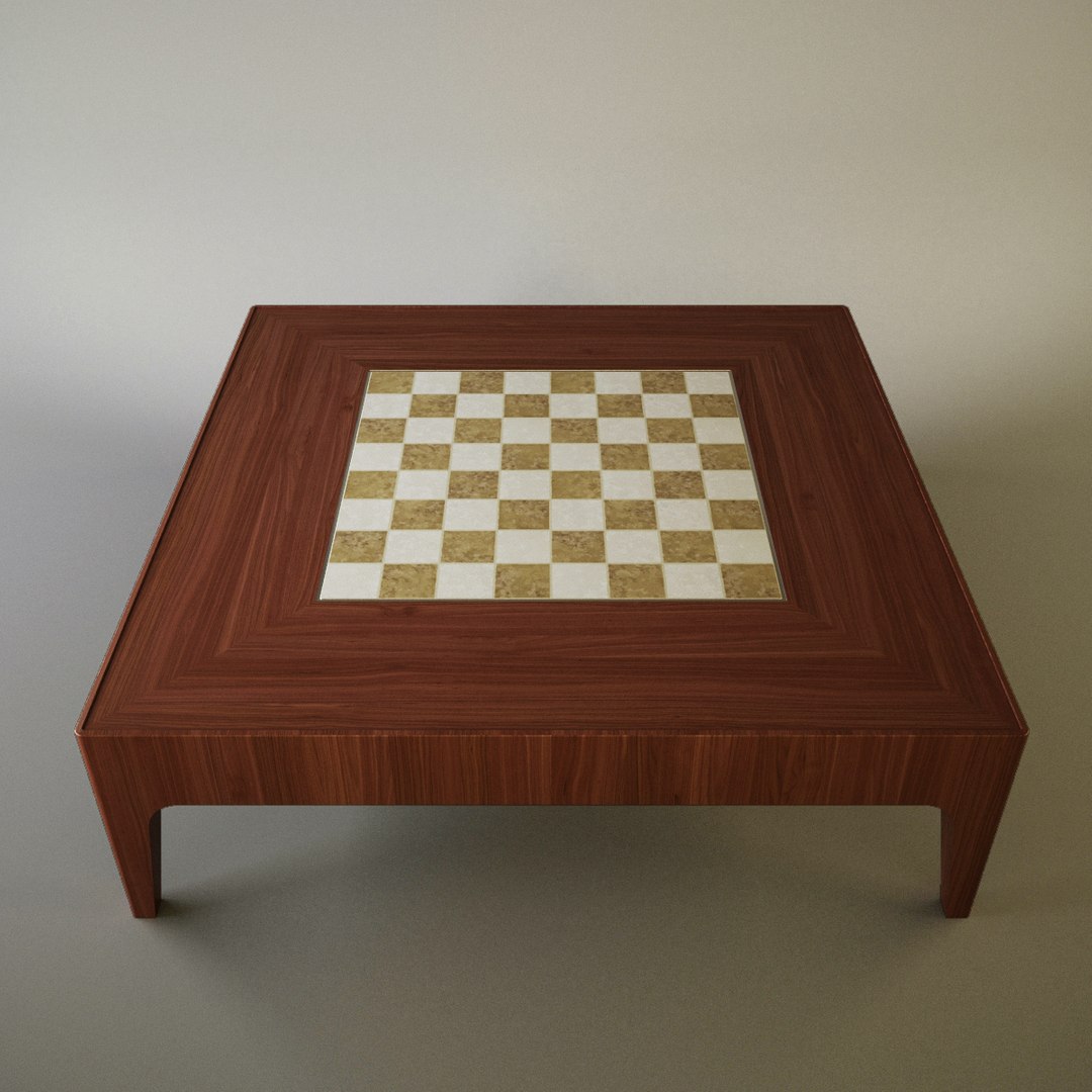 maya modern chess coffee table