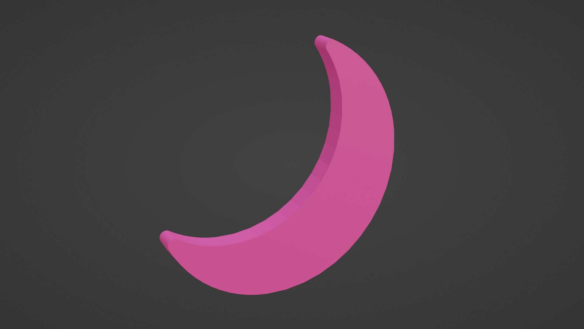 Pink Crescent Moon 3D - TurboSquid 2188279