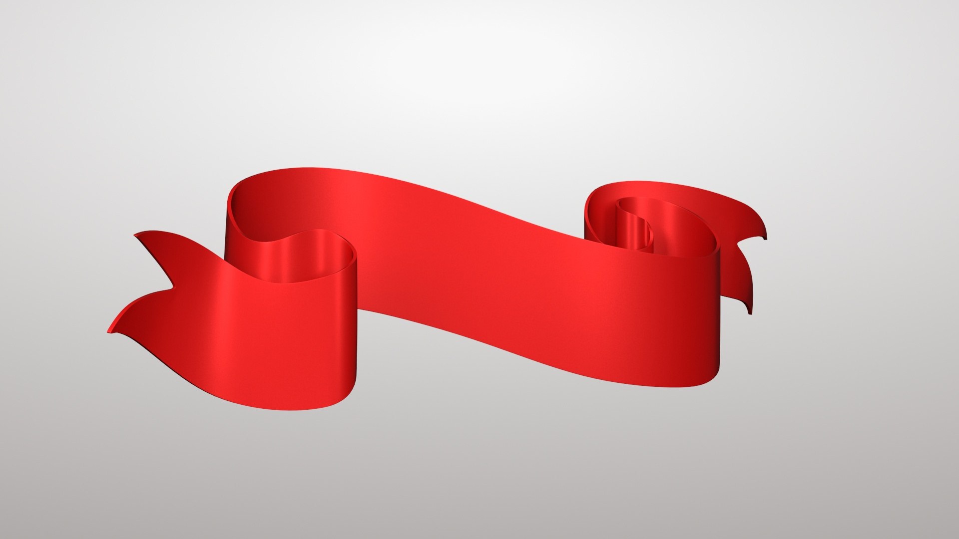 Ribbon Banner 01v PBR Model - TurboSquid 1974340