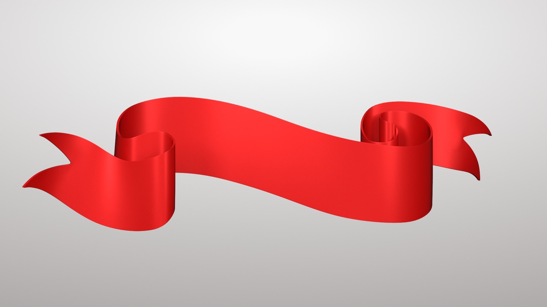 Ribbon Banner 01v PBR Model - TurboSquid 1974340