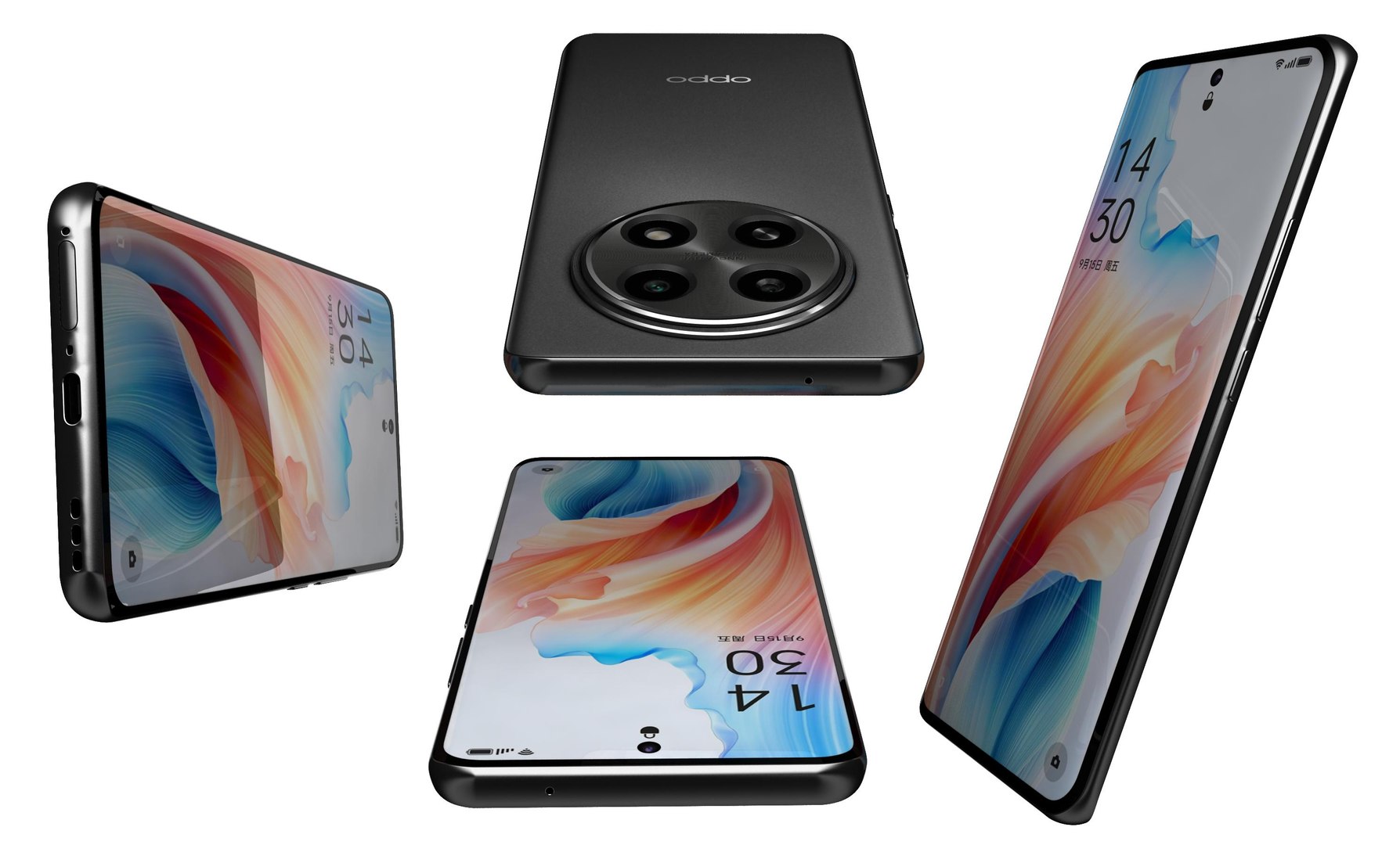 3D Model OPPO A2 Pro Black - TurboSquid 2136542