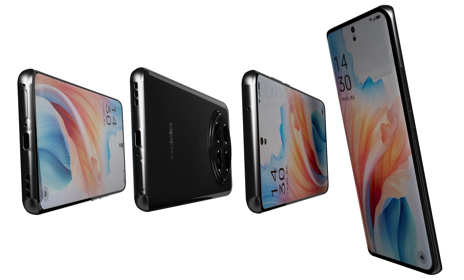 3D Model OPPO A2 Pro Black - TurboSquid 2136542