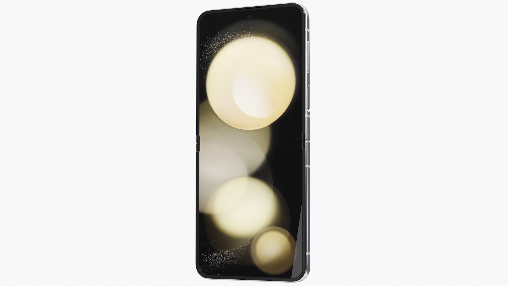 3D Samsung Galaxy Z Flip 5 Cream Animated Model - TurboSquid 2102561