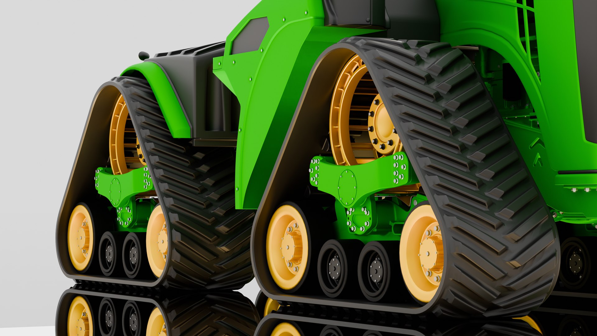 John Deere 9RX Tractor Ultra Light Vehicle Low Poly 3D Model - TurboSquid 2268868