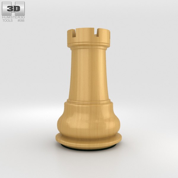 Classic rook chess model | 1145782 | TurboSquid
